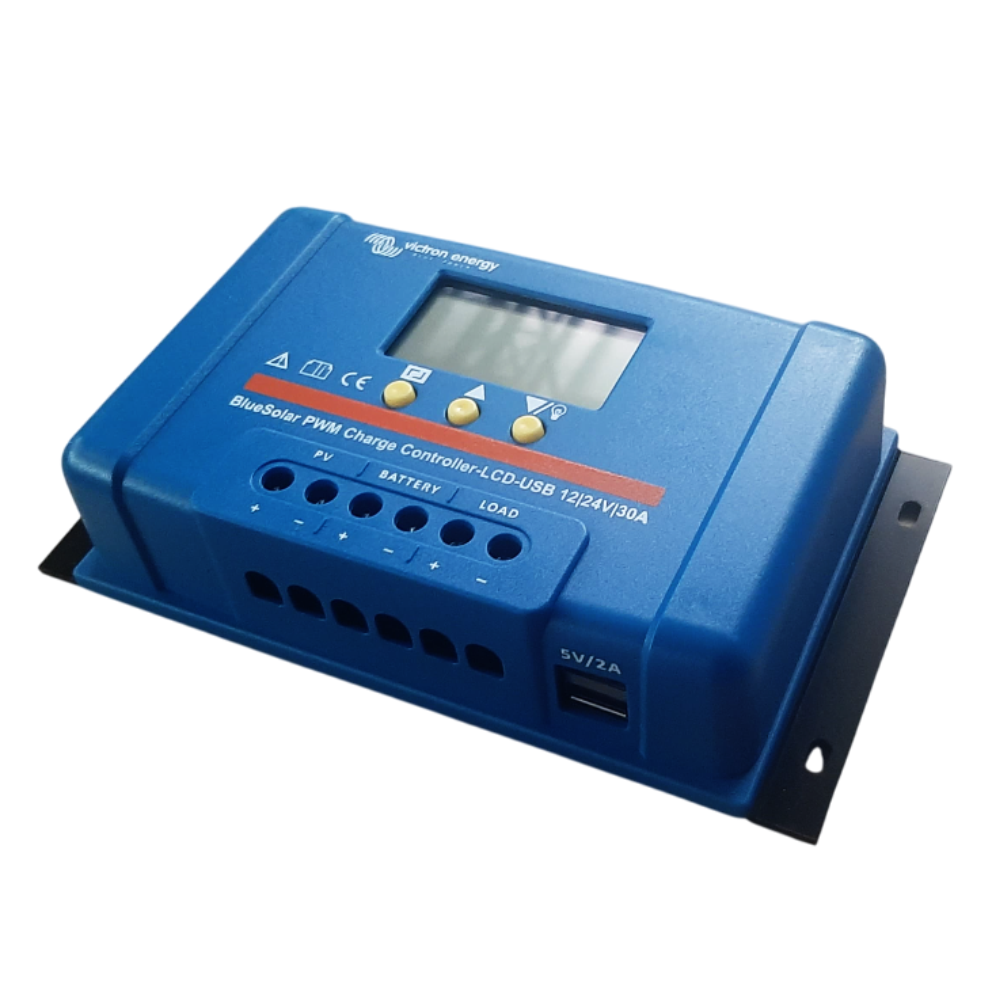 CONTROLADOR VICTRON BLUE SOLAR PWM - LCD Y USB 12/24V-30A | Termas ...